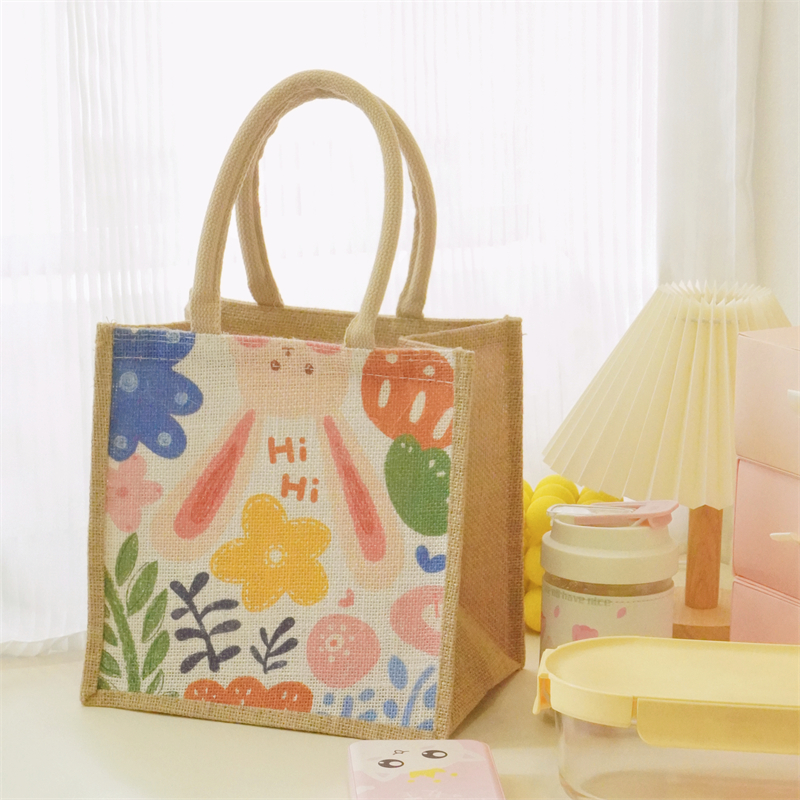 China 2023 Recycled Sublimation Print Jute Bag with Embroidery ...